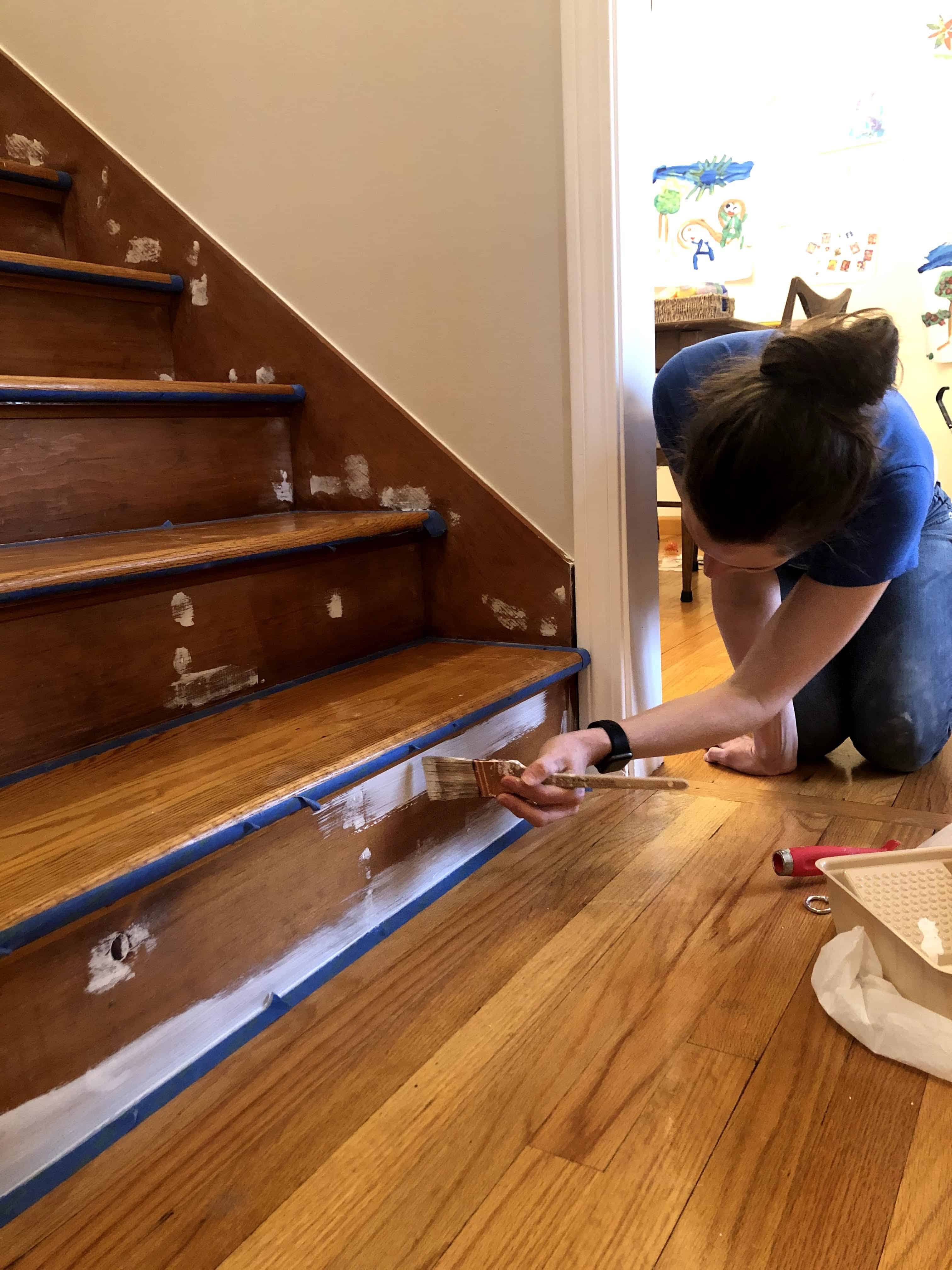 How to Paint Stairs: Detailed Guide for Painting Spindles, Risers and ...